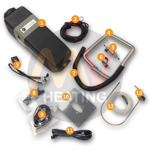 MV Airo 5 diesel heater and vehicle kit - MV Heating